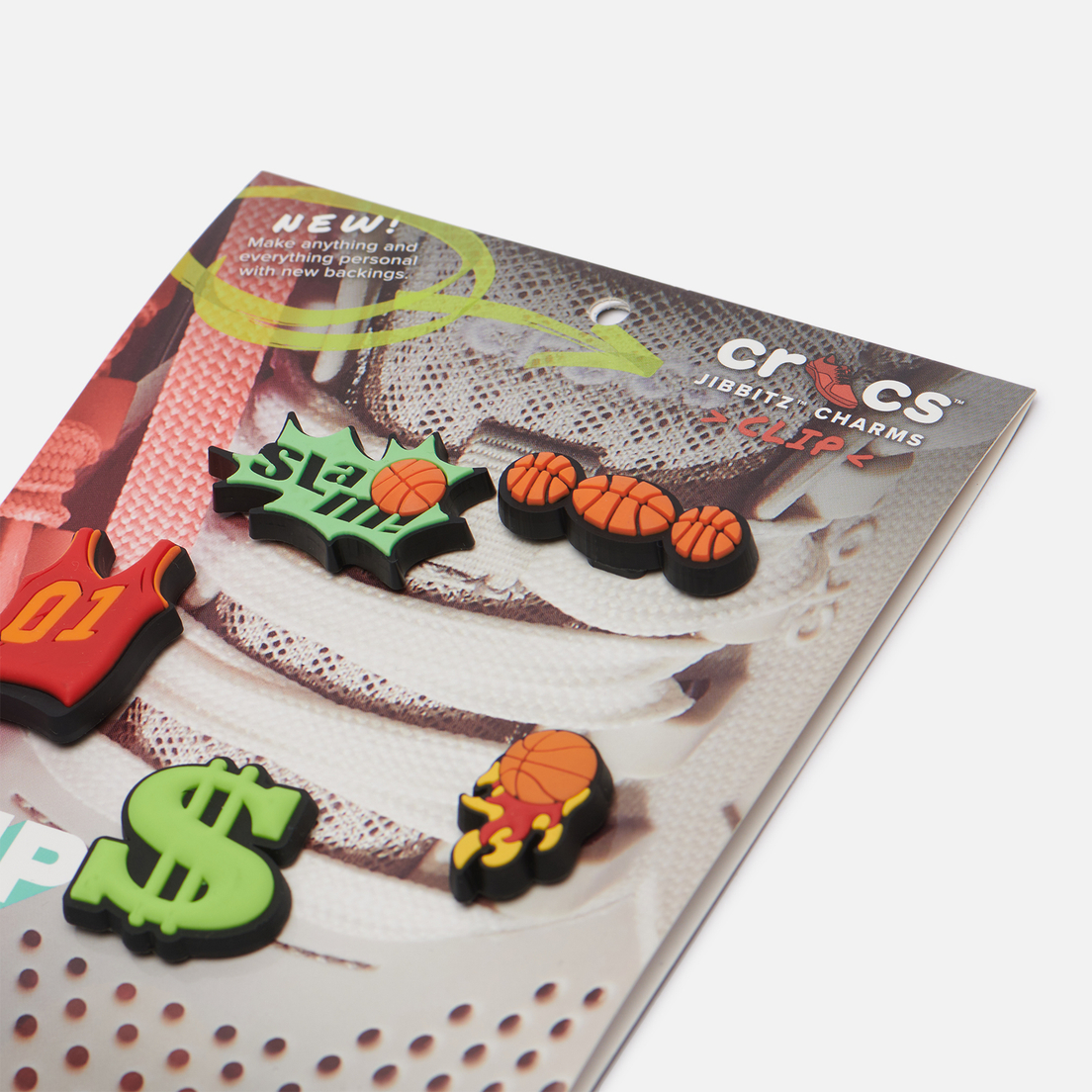 Джибитсы Crocs Charms Slam Dunk Lace Backer 5-Pack, 10009892