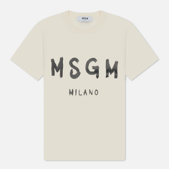 Женская футболка MSGM MSGM Milano Logo, 2000MDM510 200002 02