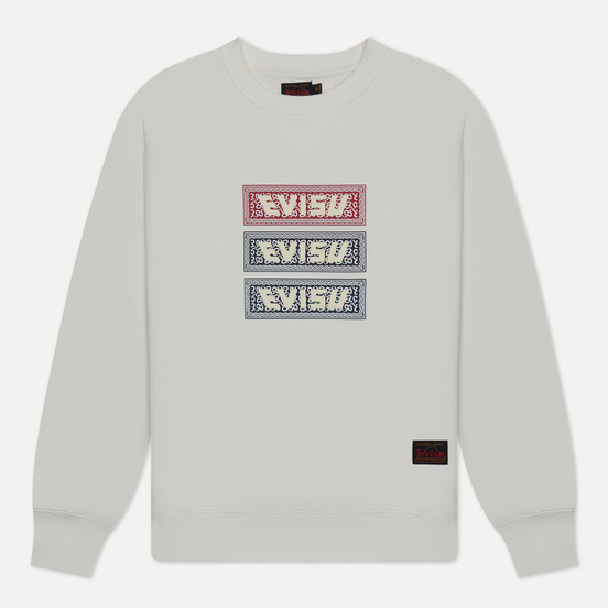 Мужская толстовка Evisu Evergreen Multi Box Logo Printed ...
