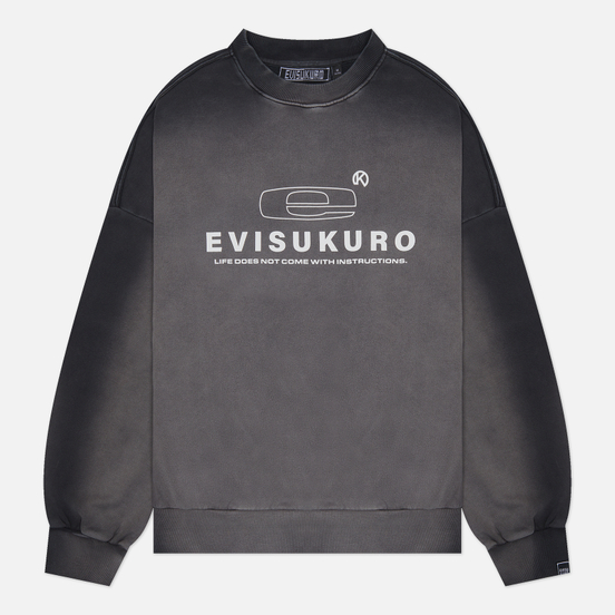 Мужская толстовка Evisu Evisukuro Garment Dyed, 2ESGNM3SW438LFCT-BLKX