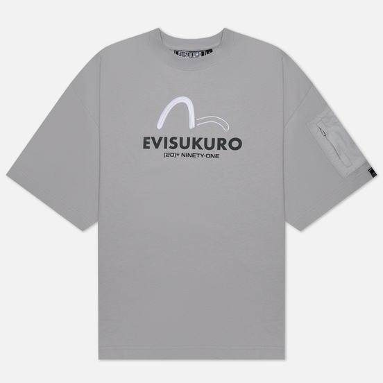 Мужская футболка Evisu Evisukuro Back Multi-Branding Logo ...