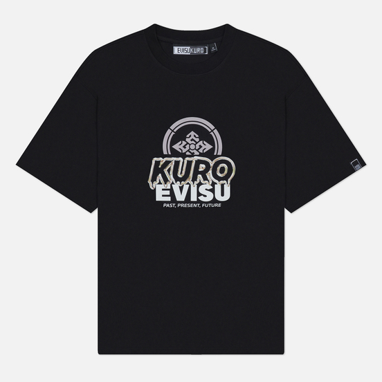 Мужская футболка Evisu Evisukuro Garment Melting Metallic Logo ...