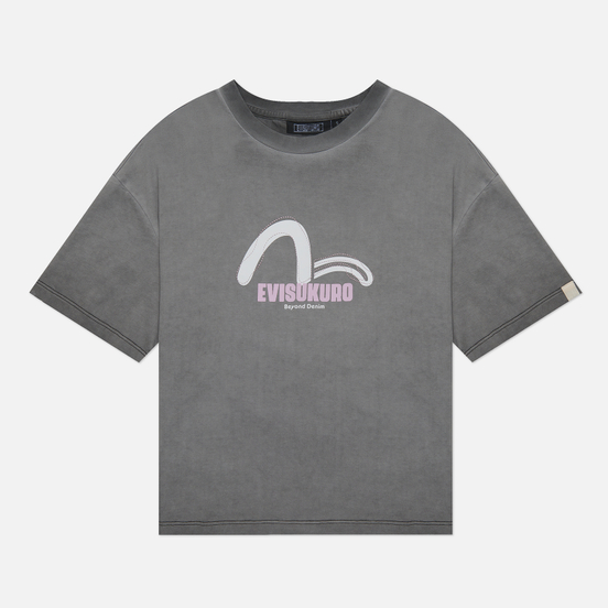 Женская футболка Evisu Evisukuro Seagull Printed & Top Sitiching ...