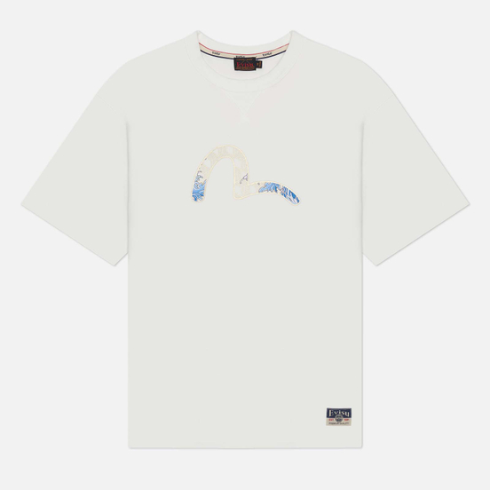 Мужская футболка Evisu Seagull & Panda Print, 2ESHTM4TS7073LFCT-WHTO