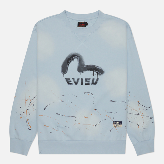 Мужская толстовка Evisu Heritage Seagull Embroidery, 2ESHTM5SW1135RXCT-BLUL