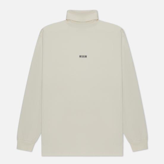 Мужской лонгслив MSGM Micrologo Print Half Neck, 3540MM102 237798 02