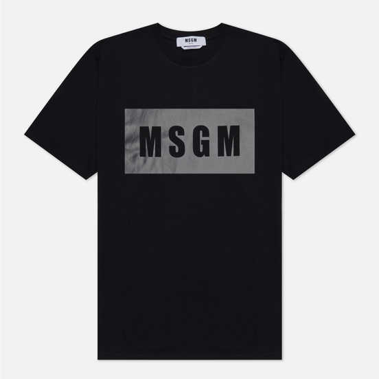 Мужская футболка MSGM Box Logo Print, 3540MM520 237798 99