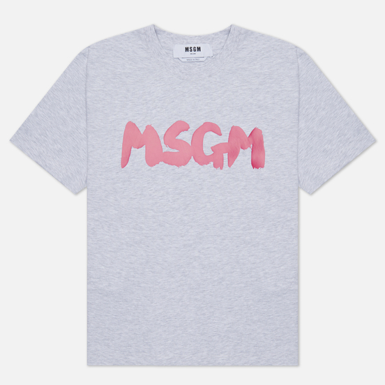 Женская футболка MSGM New Logo Brush, 3541MDM154 237796 94