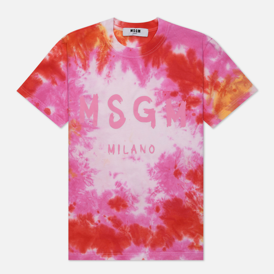 Женская футболка MSGM Impact Embroidery, 3641MDM83 247288 03
