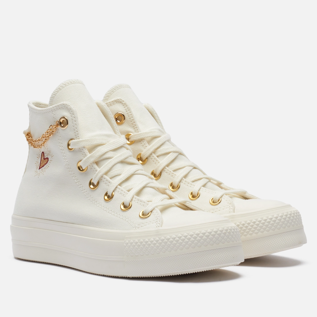 Женские кеды Converse Chuck Taylor All Star Lift Platform Gold Chain ...