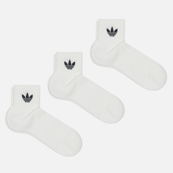 Комплект носков adidas Originals 3-Pack Ankle Mid-Cut Crew, FT8529
