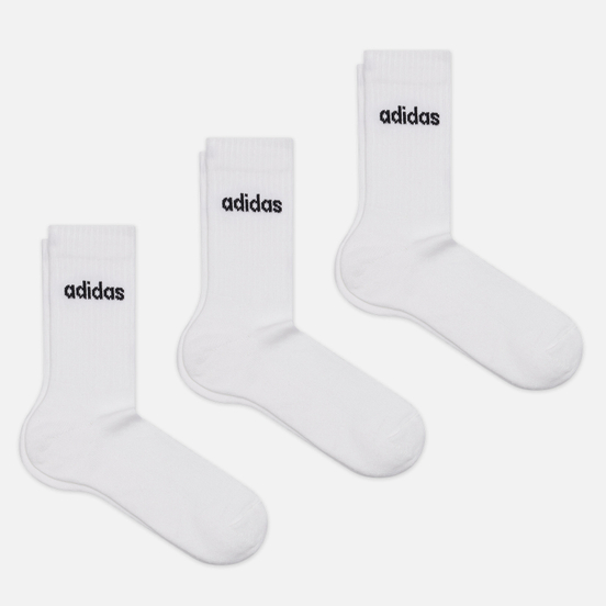 Комплект носков adidas Originals 3-Pack Linear Crew Cushioned, HT3455