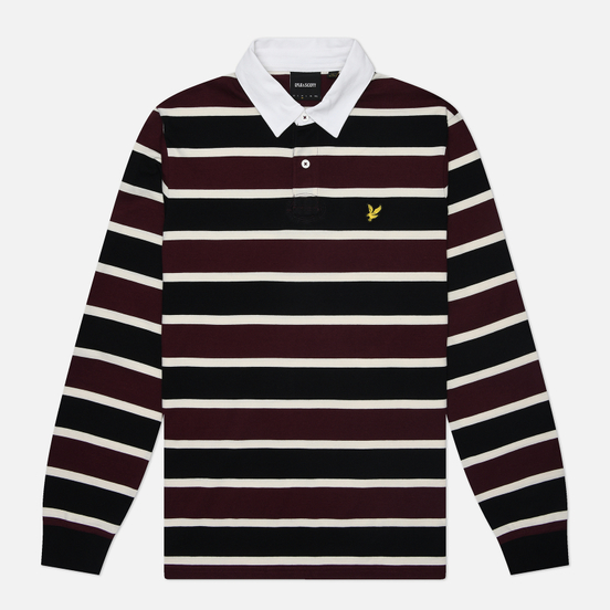Мужской лонгслив Lyle & Scott Stripe Rugby, LP2000V-Z562