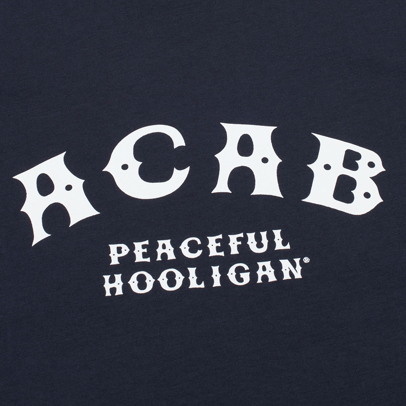 Мужская футболка Peaceful Hooligan ACAB, SS16PHTEE002ACB004-NAVY