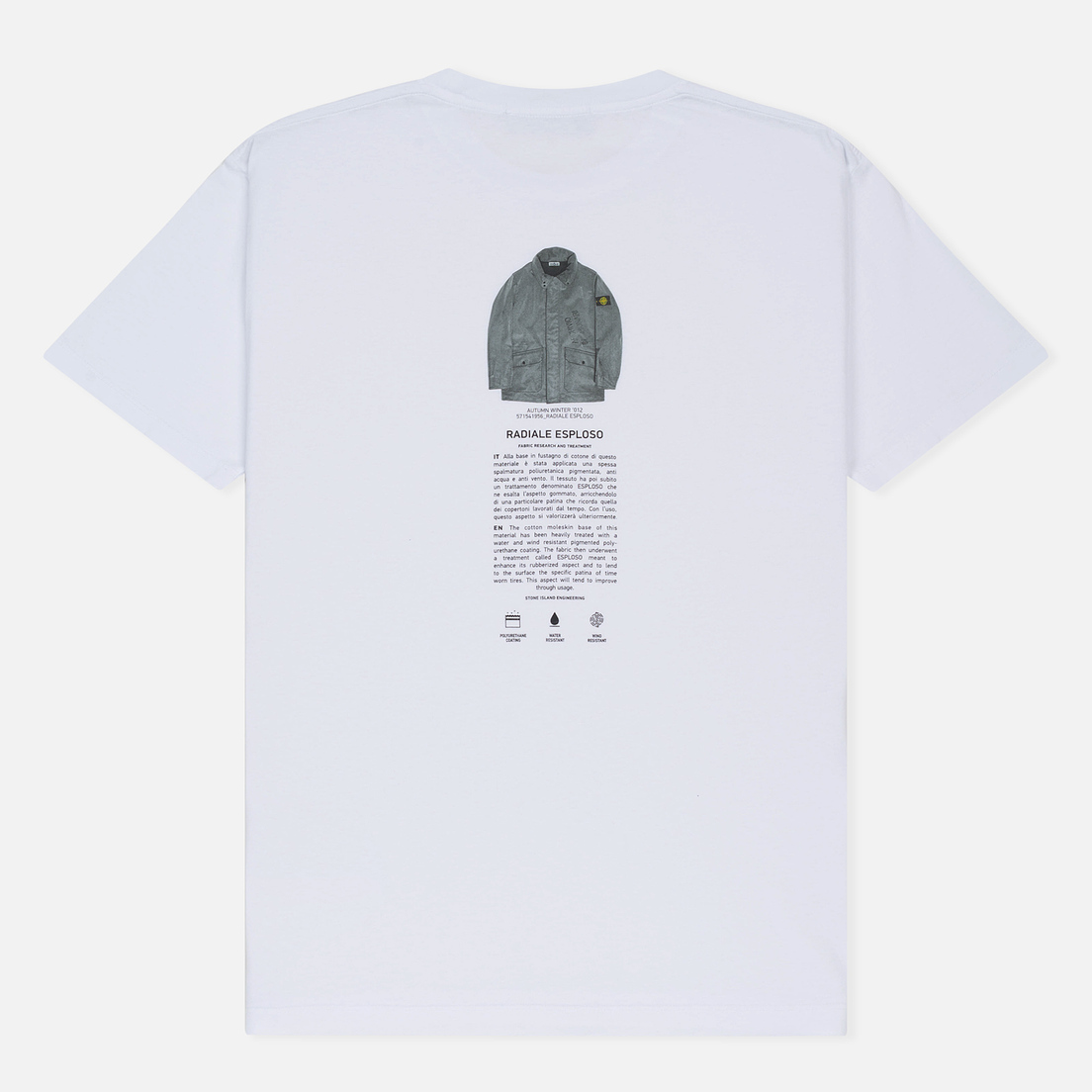 Мужская футболка Stone Island Archivio Project Radiale Esploso ...