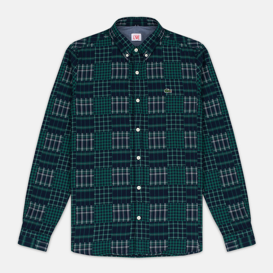 Мужская рубашка Lacoste Live Multi-Pattern Flannel Slim Fit, CH0131-TL2