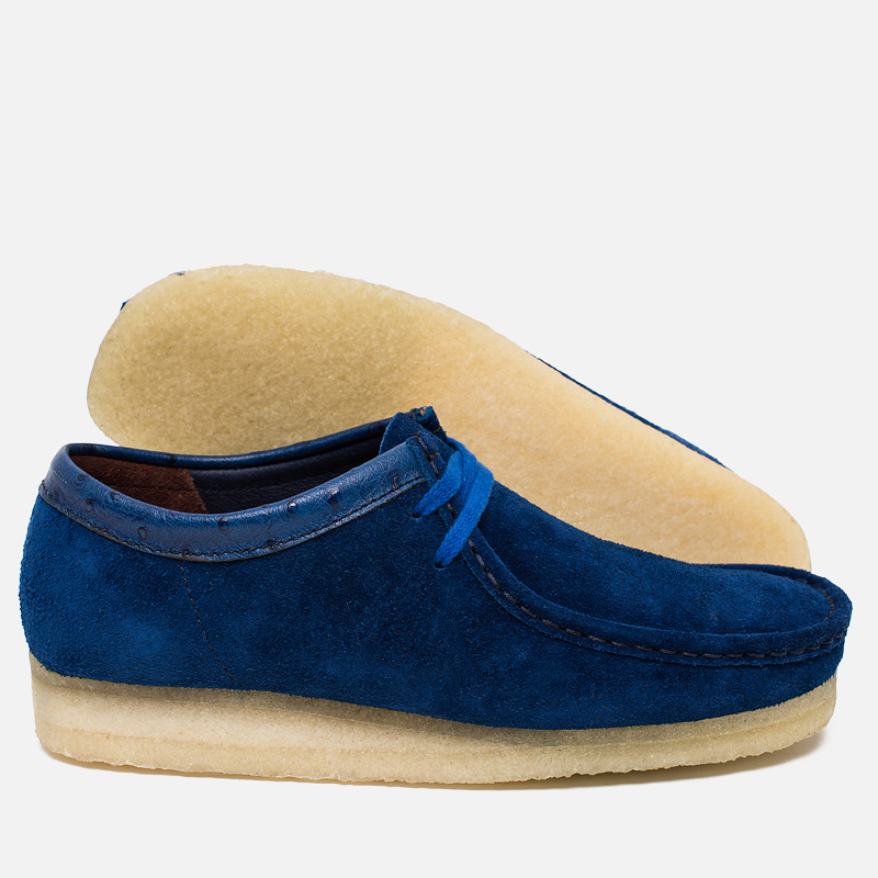 Clarks blue wallabees store