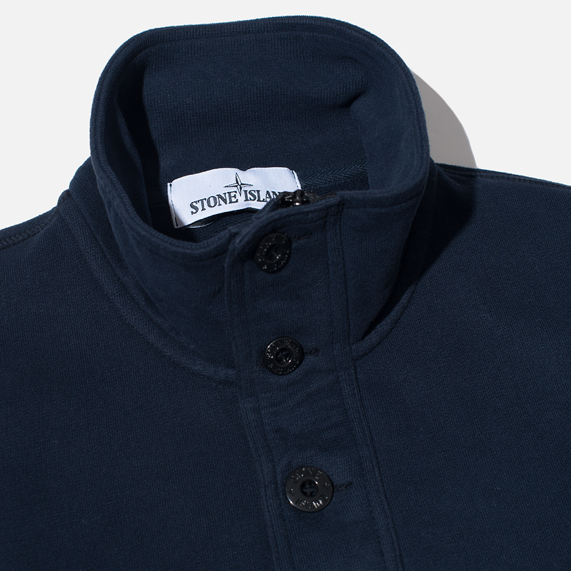 Мужской свитер Stone Island Double Button Zip, 651565020.V0028