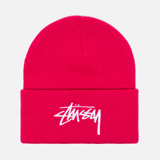 Шапка Stussy Stock Cuff Beanie, 132796-PINK