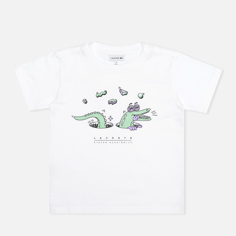 Детская футболка Lacoste Steven Harrington Print, TJ9431-SBH
