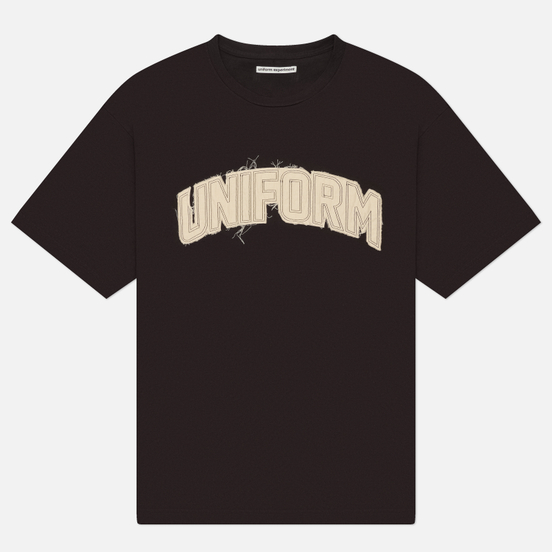 Мужская футболка uniform experiment Cut-Out Logo, UE-252019-BWN