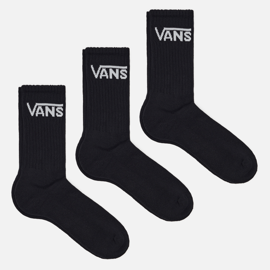 Комплект носков Vans Classic Crew Rox 3-Pack, VN000F0XBLK