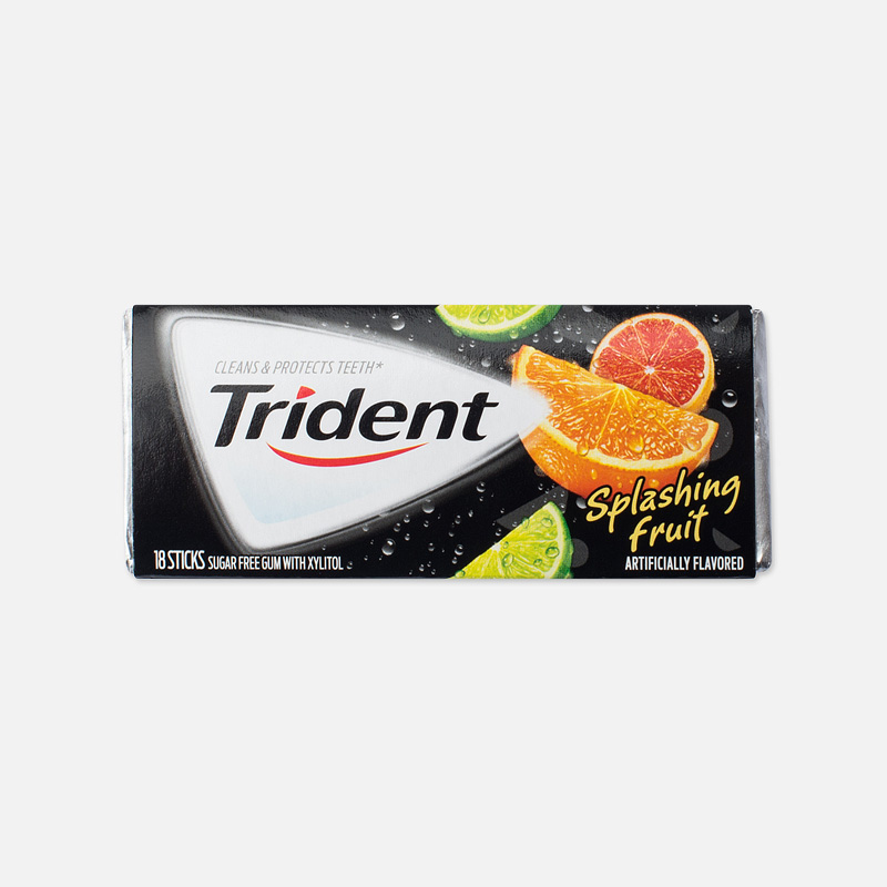 Жевательная резинка Trident Splashing Fruit, TSF