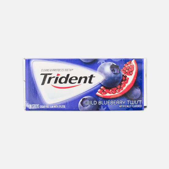 Жевательная резинка Trident Wild Blueberry Twist, 07587